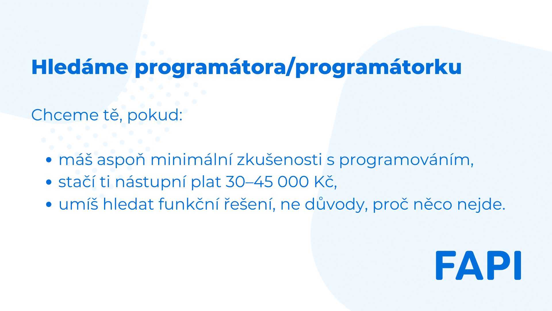 Fullstack Developer | FAPI